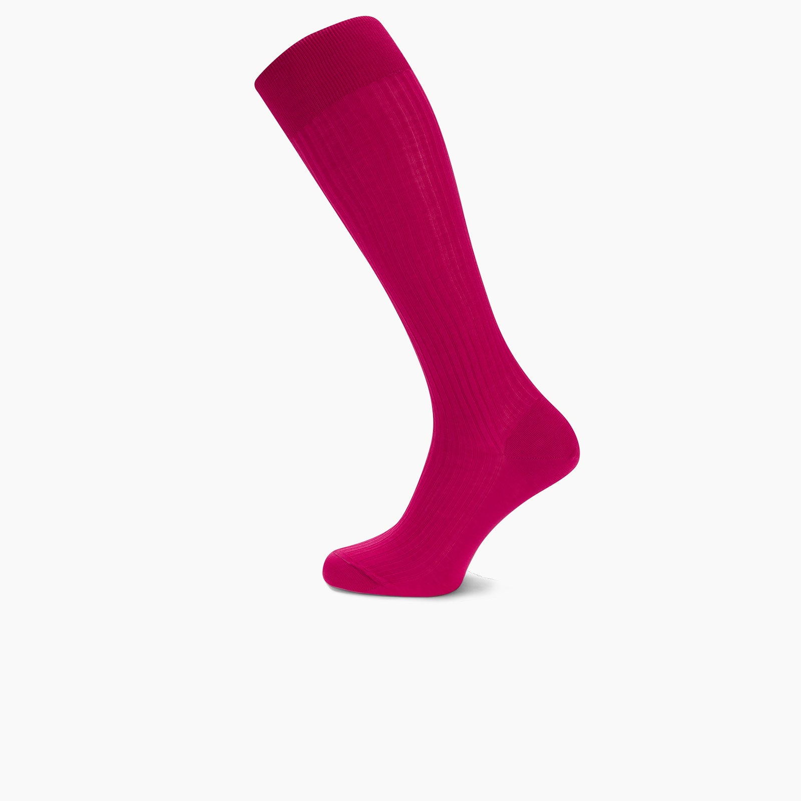 Hot Pink Long Cotton Socks | Turnbull & Asser